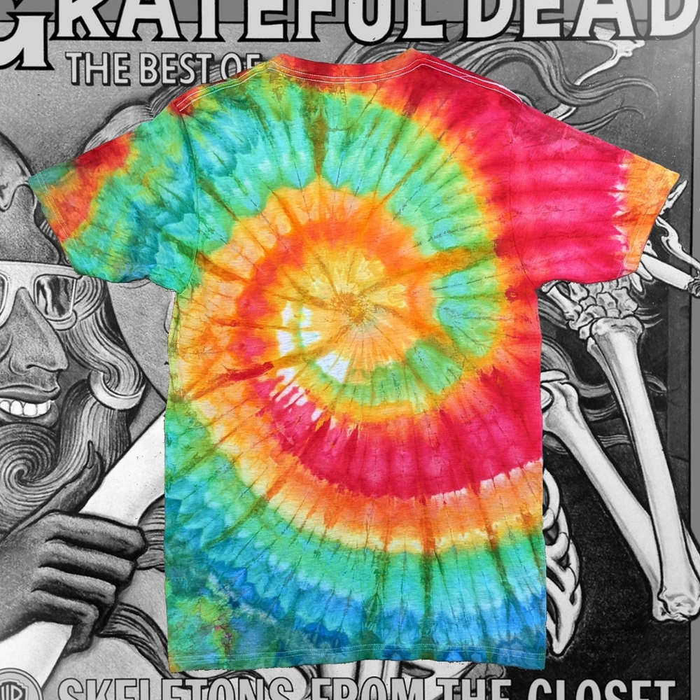Grateful Dead Skull Logo Tie-Dye T-Shirt - Gem